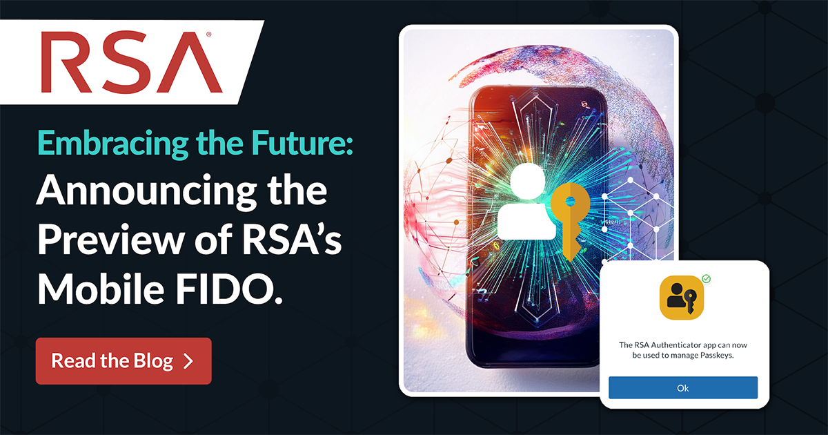 Preview Of Rsa Mobile Fido2 Passwordless Solution Rsa