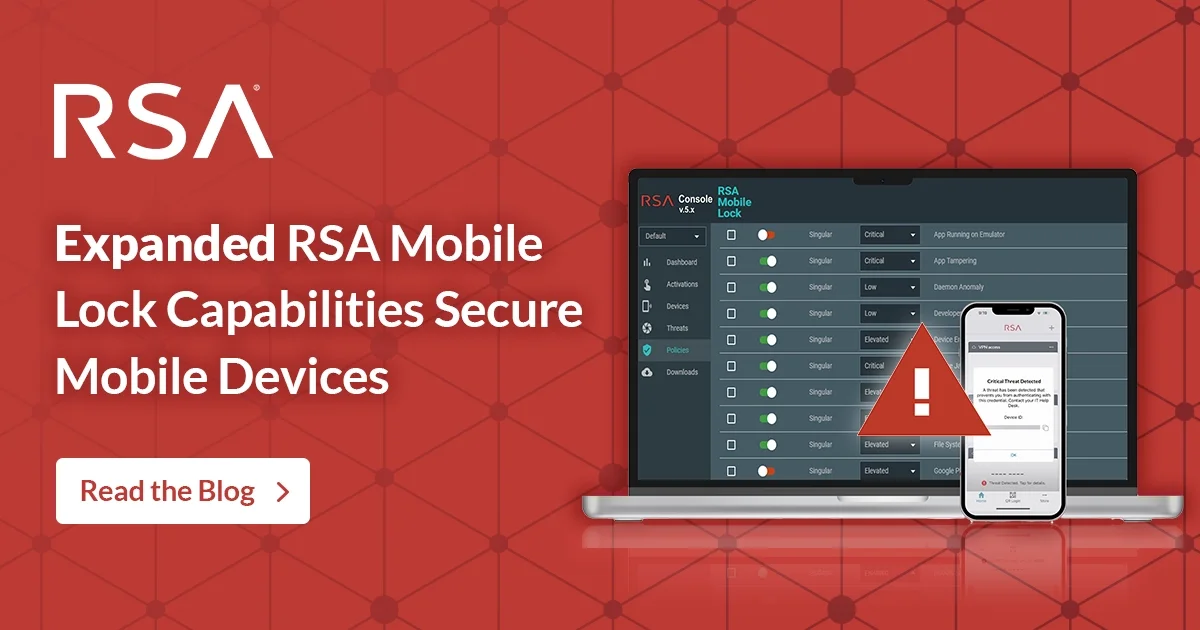 RSA Mobile Lock Capabilities Secure Mobile Devices